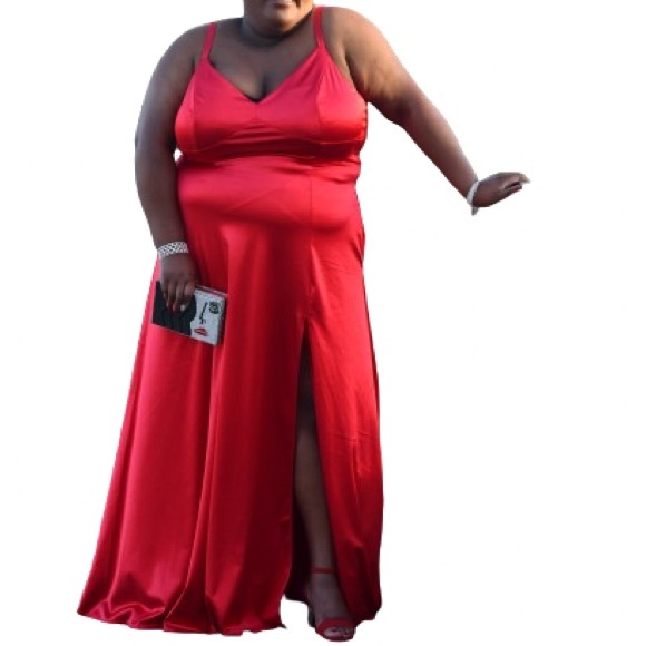 Macy's | Dresses | Red Maxi Dress For Prom | Poshmark